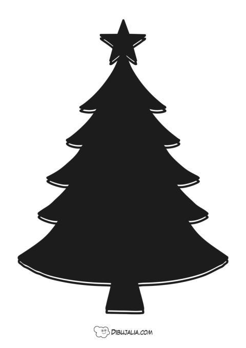 Silueta De Arbol De Navidad Miscphotosplural 3148 Dibujalia